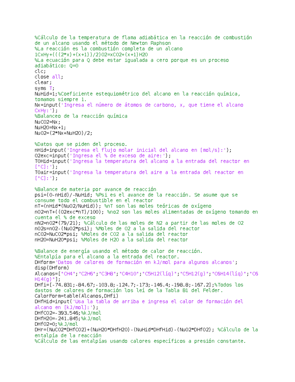 Método de Newton Raphson para iterar y encontrar el valor de T a la ...