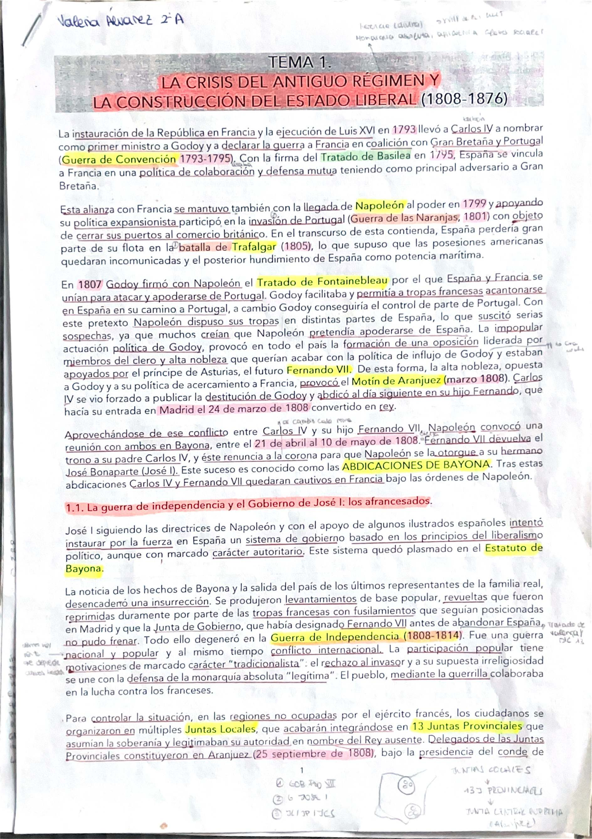 TEMA 1: La Crisis del Antiguo Régimen y la Construcción del Estado ...