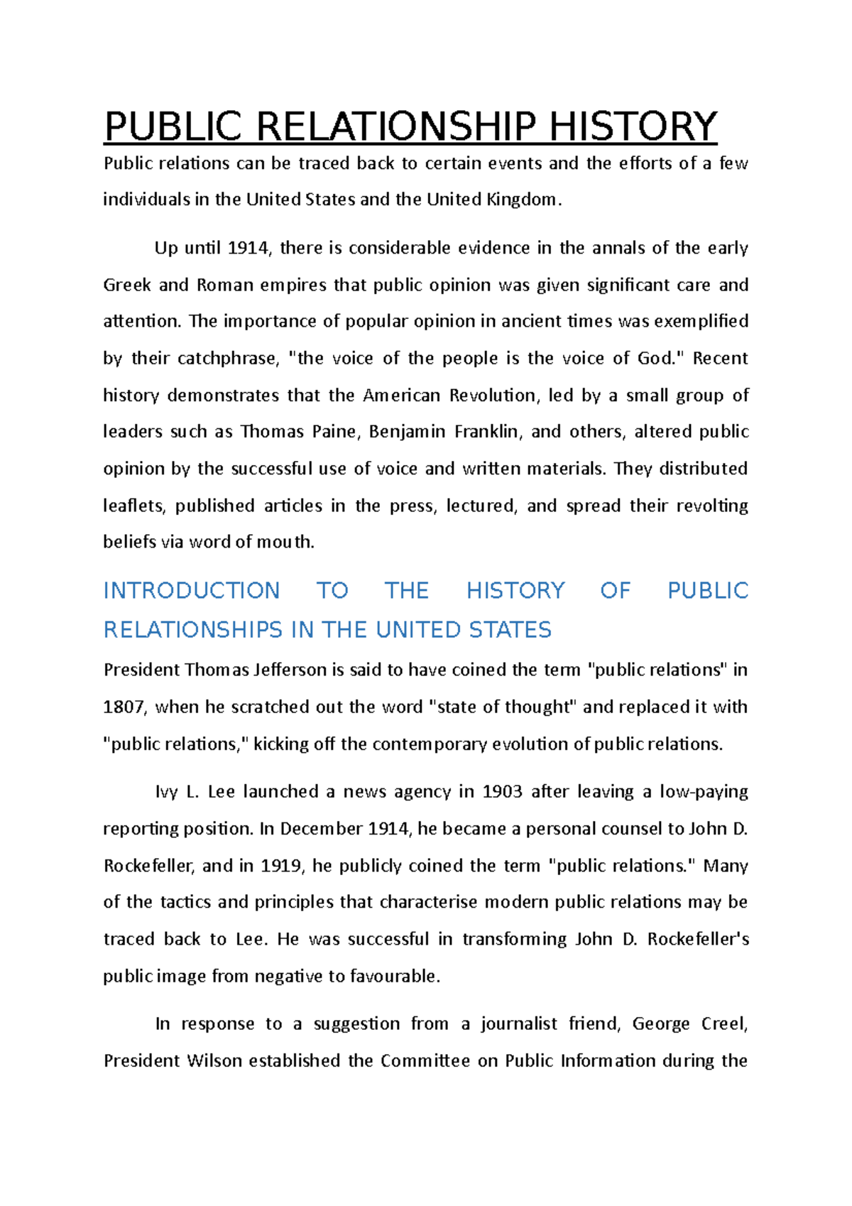 Evolution of Public Relations: Historical Perspectives and Key Figures ...