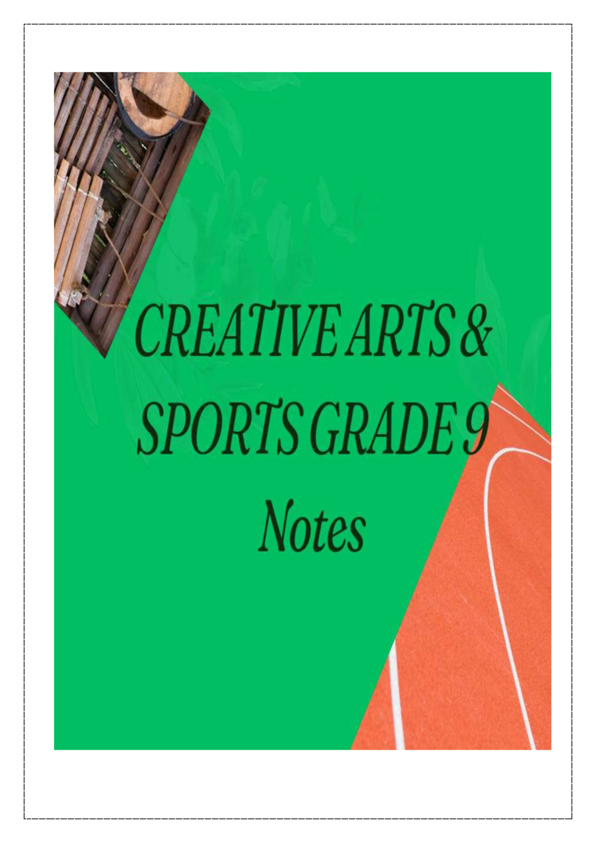 Grade 9 Creative Arts & Sports: Career Insights and Opportunities - Studocu