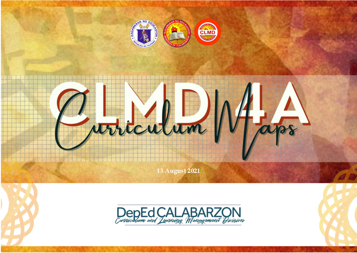 CLMD4A Curriculum Map for MELCs: Educational Blueprint Overview - Studocu