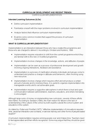 Participants In Curriculum Development and Planning - PARTICIPANTS IN ...