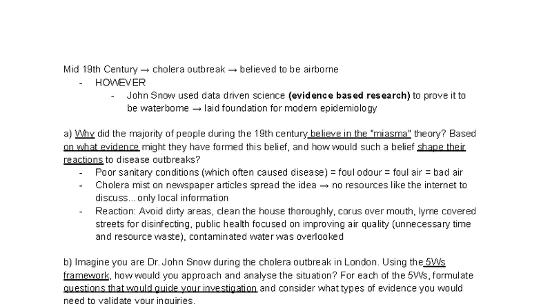 1110 Tutorial Week 1: Cholera Outbreak Analysis & John Snow's Evidence ...