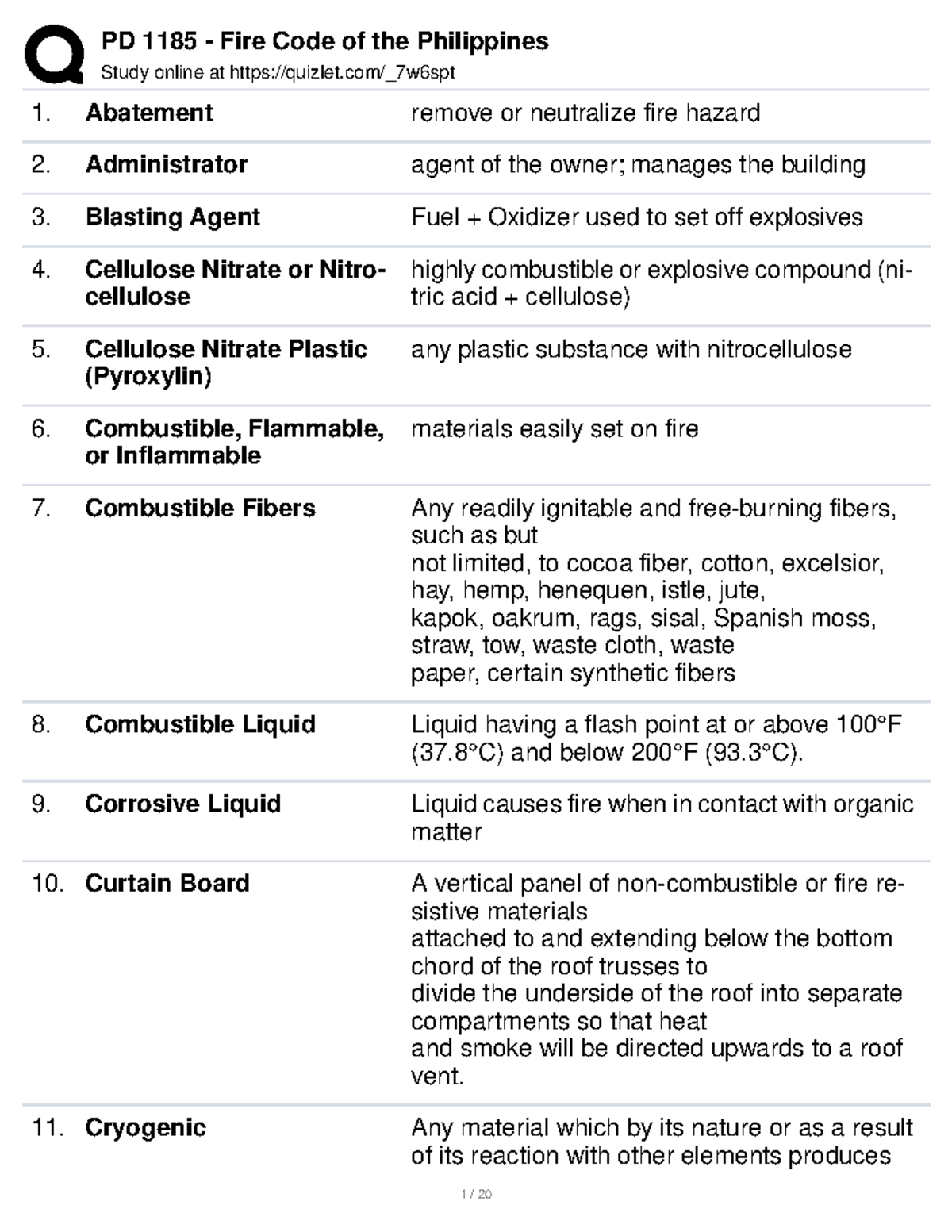 PD 1185 - Comprehensive Guide to the Philippine Fire Code - Studocu
