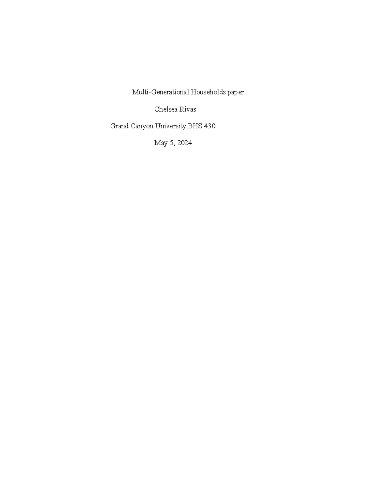 Multi-Generational Households paper - Multi-Generational Households ...