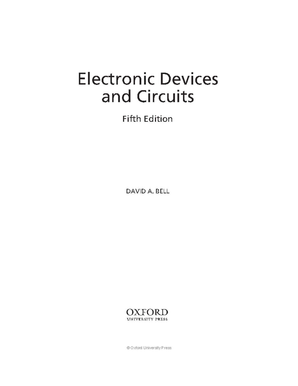 Fundamentals of Electronics Engineering - Book 3 Overview - Studocu
