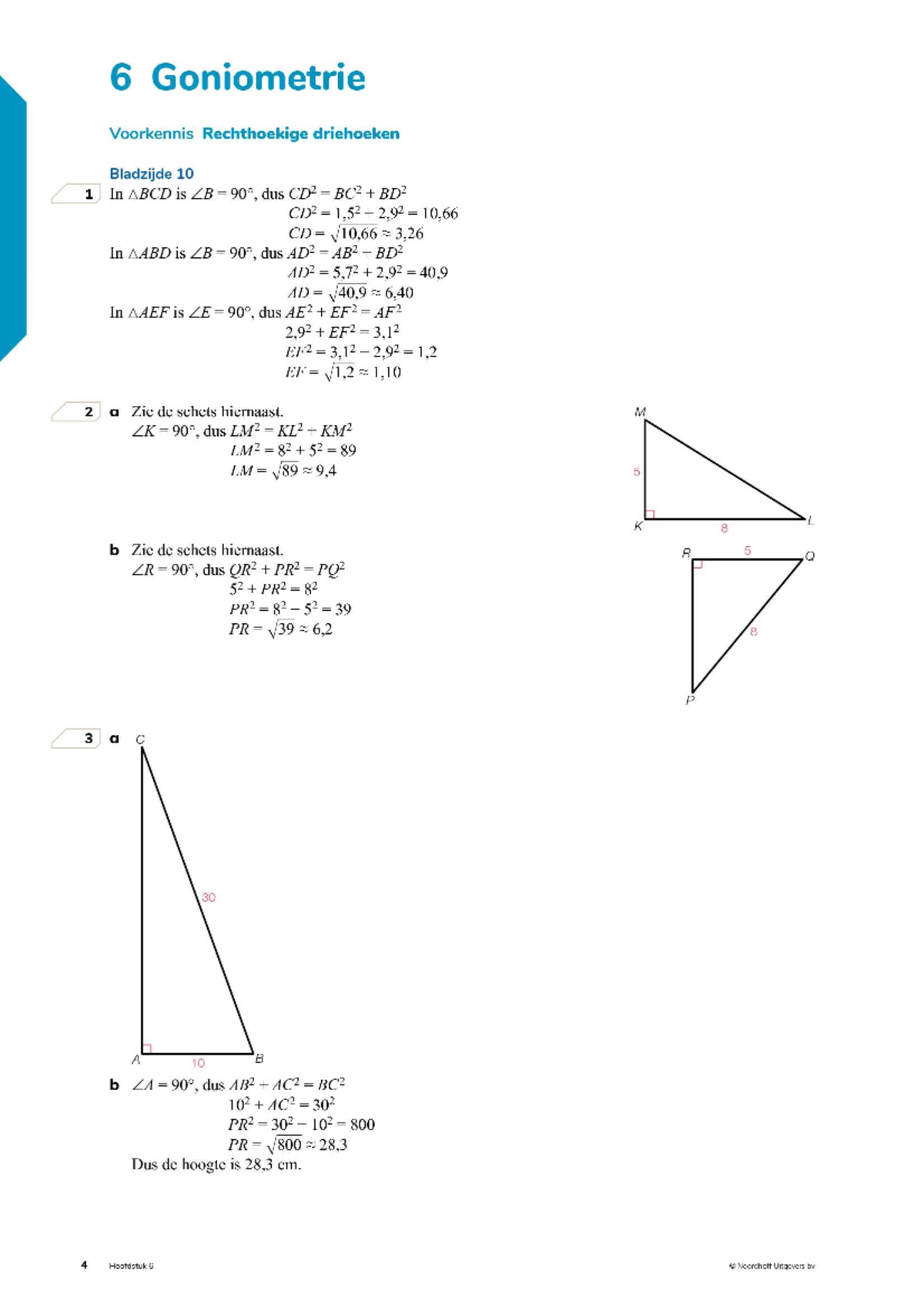 VWO3 Goniometrie Hoofdstuk 6 Uitwerkingen en Oefeningen - Studeersnel