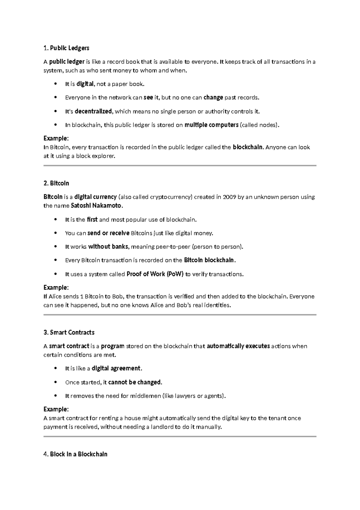 Blockchain Fundamentals: Concepts, Mechanisms & Transactions - Studocu
