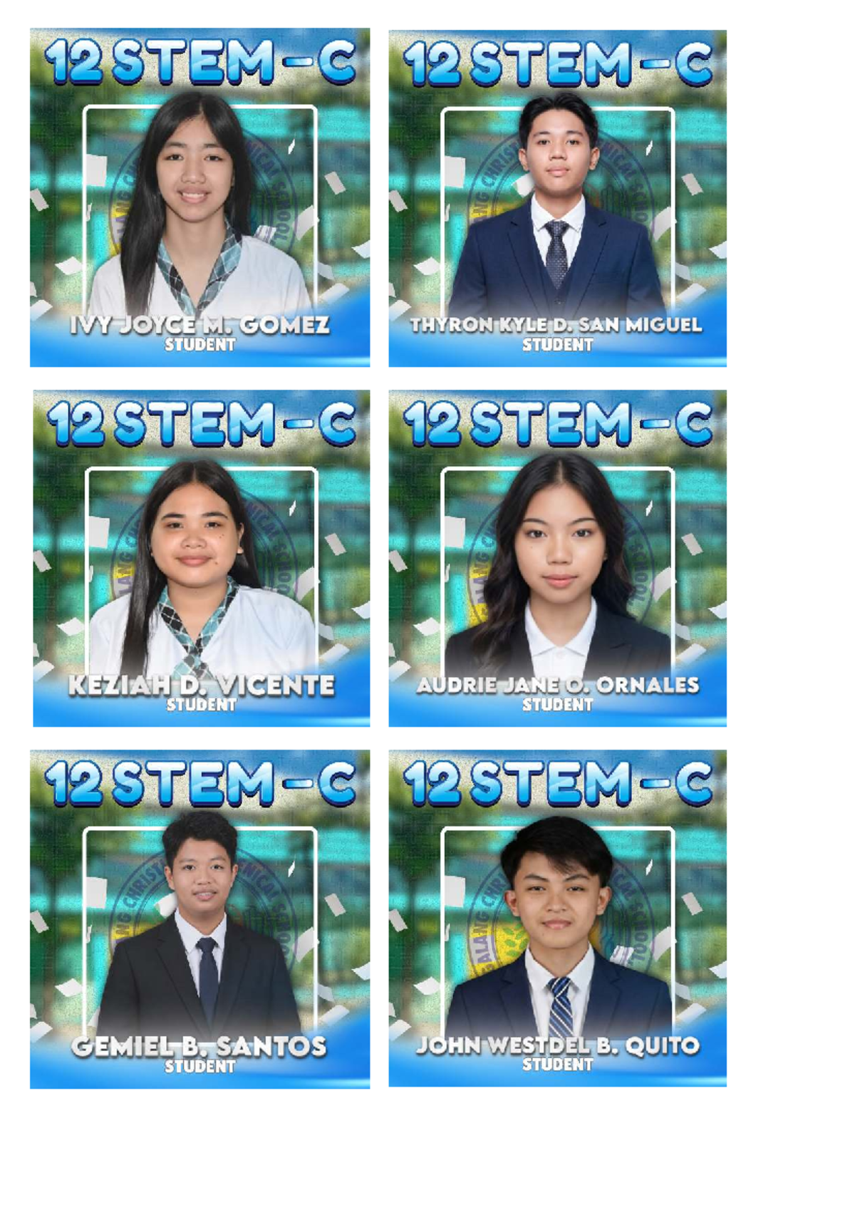 Student List for CHR 100 Class - NIG CHRIST School - Studocu