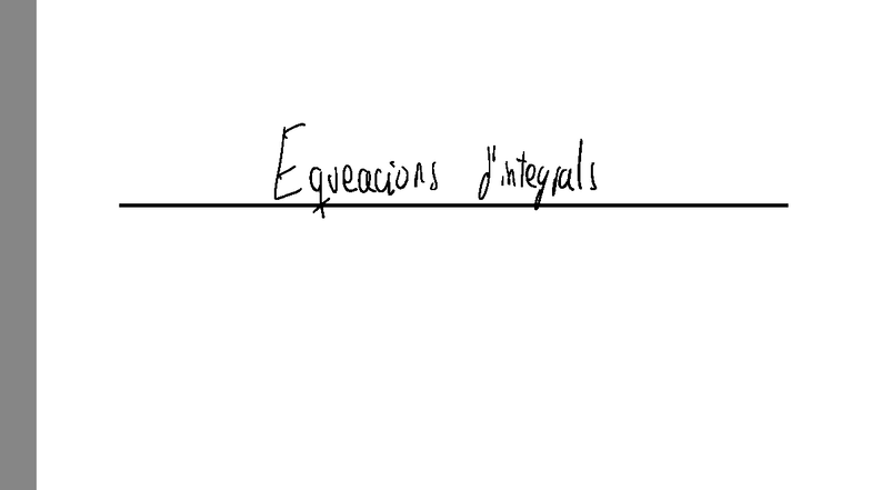 Tema 4 - Exercicis sobre Equacions D'integral i Bernoulli - Studocu