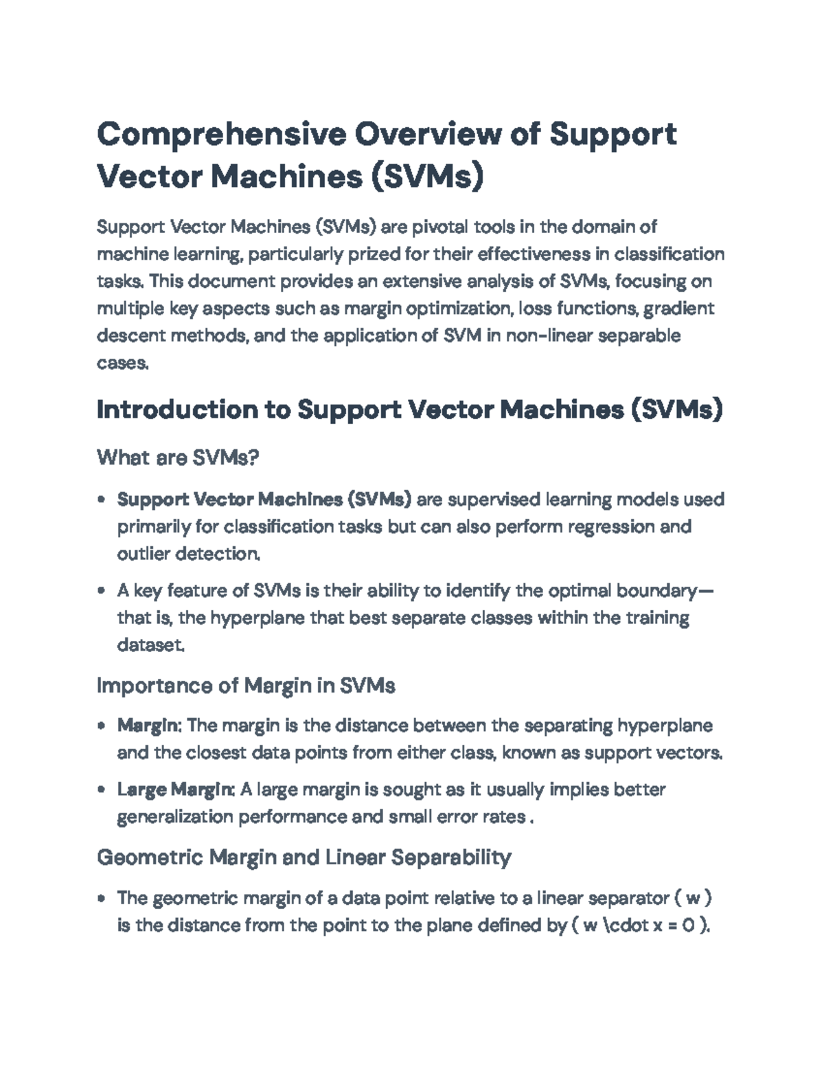 Comprehensive Analysis of Support Vector Machines for ML Applications ...