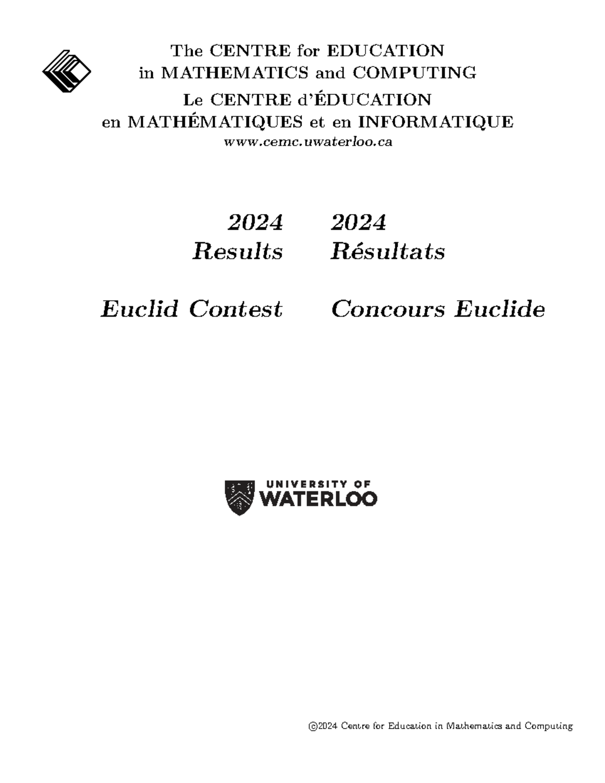 2024 Euclid Contest Results and Comments - Studocu