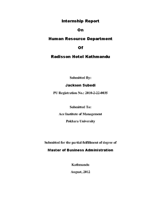 Internship final report at THE LEADING SOLUTIONS - SUMMER INTERNSHIP ...