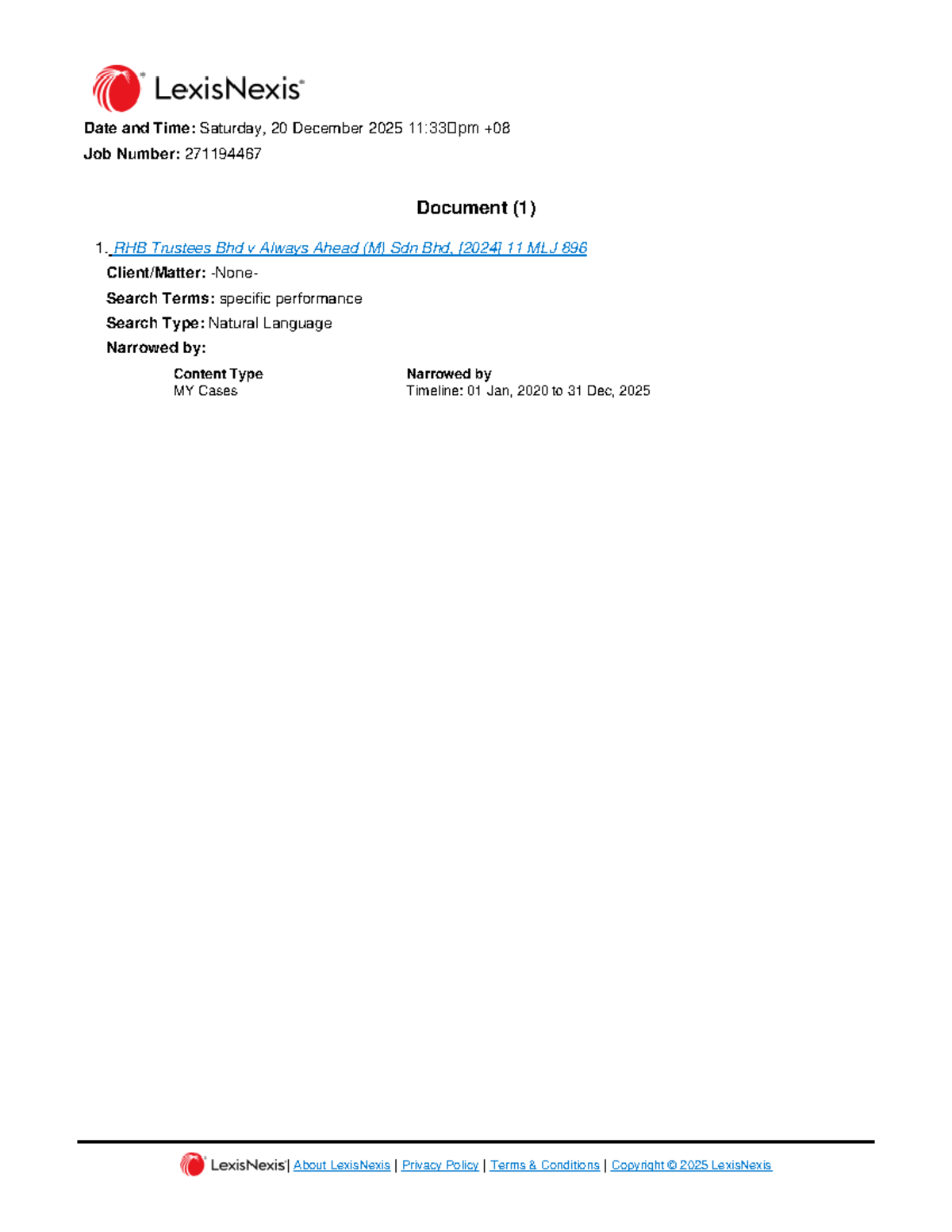 RHB Trustees Bhd v Always Ahead (M) Sdn Bhd: Case Summary & Analysis ...