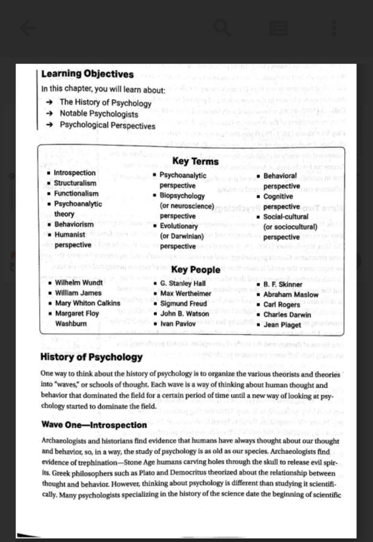 1A SCSU Psychology: Key Concepts in the History of Psychology - Studocu