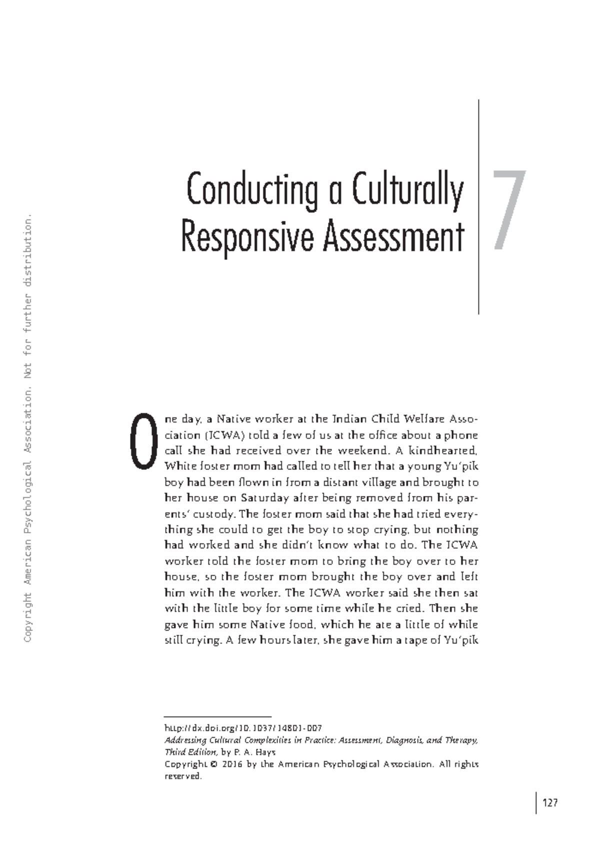 Culturally Responsive Assessment Practices in Therapy: A Comprehensive ...
