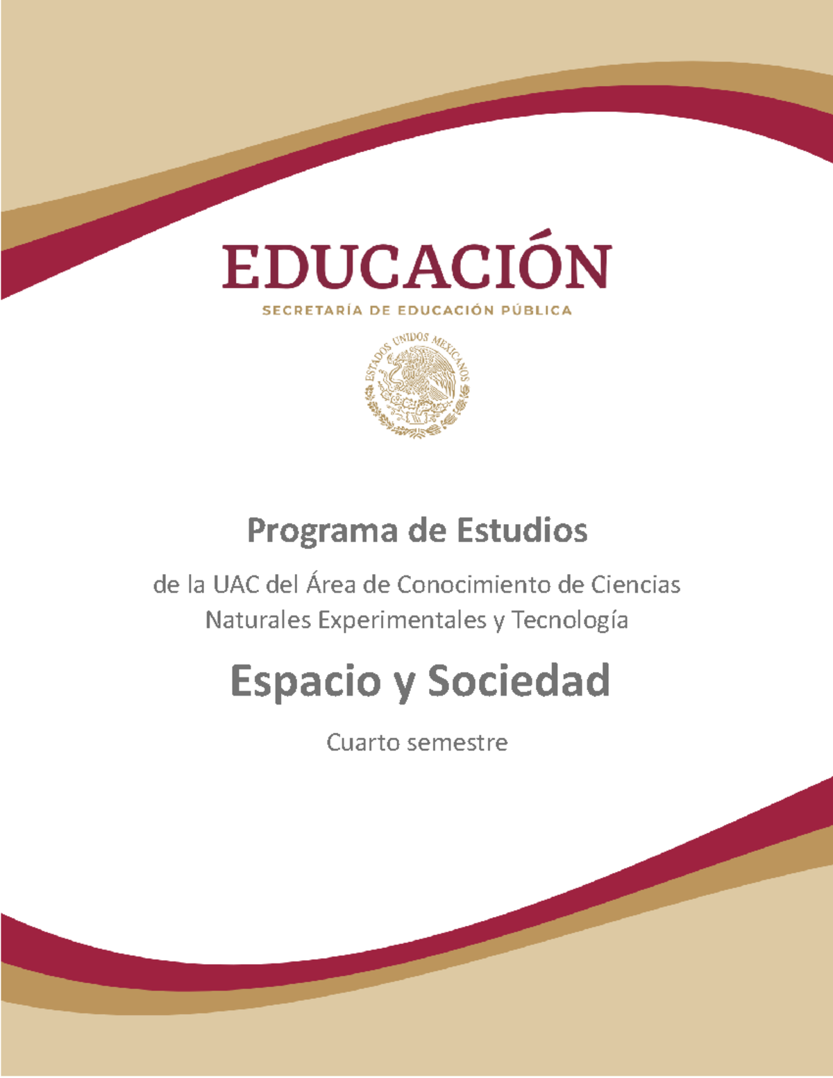 UAC 4: Programa de Estudios en Espacio y Sociedad - Edición 2024 - Studocu