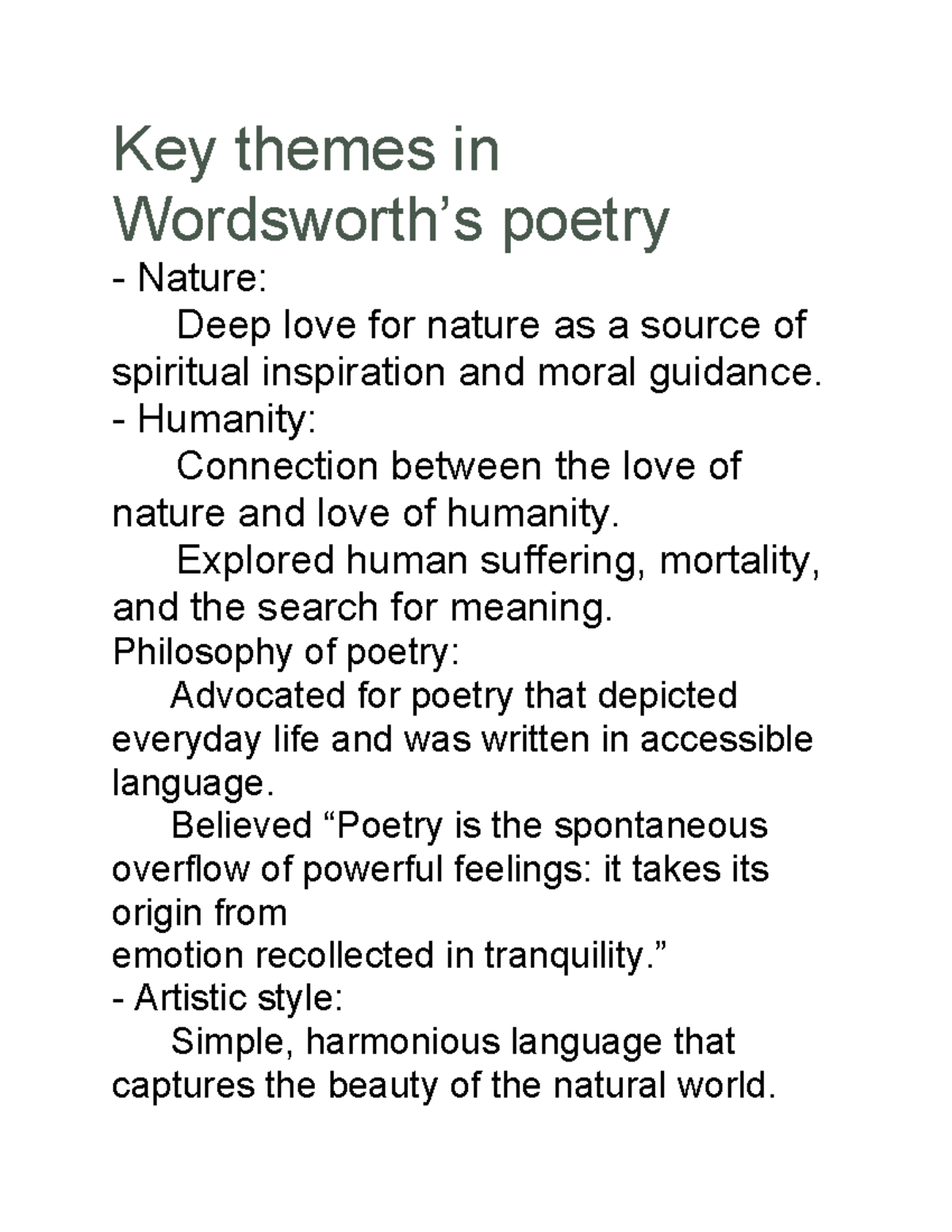 Key Themes in Poetry: Nature, Humanity, and Spiritual Connection (ENG ...