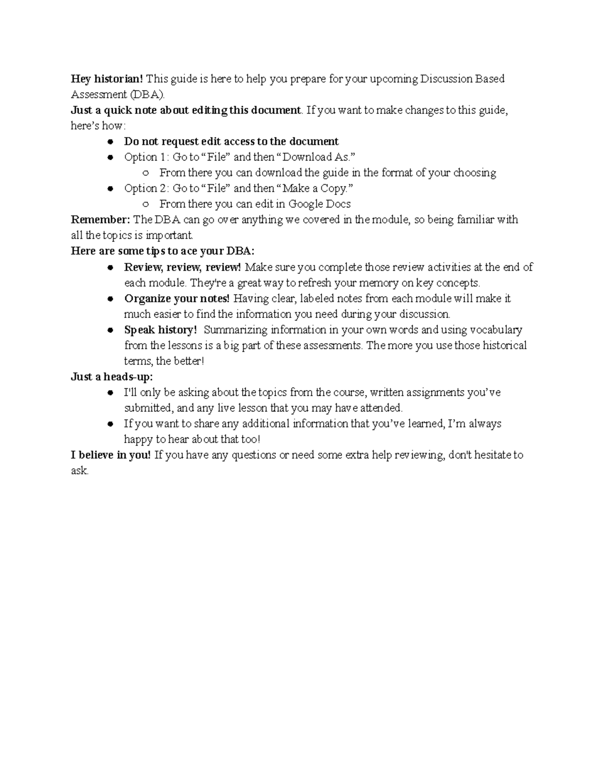DBA Prep Guide for Module 5: Understanding WWII Concepts - Studocu
