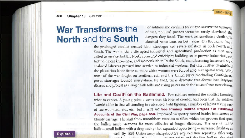 438 Chapter 13 Civil War: Transformations in the North and South - Studocu