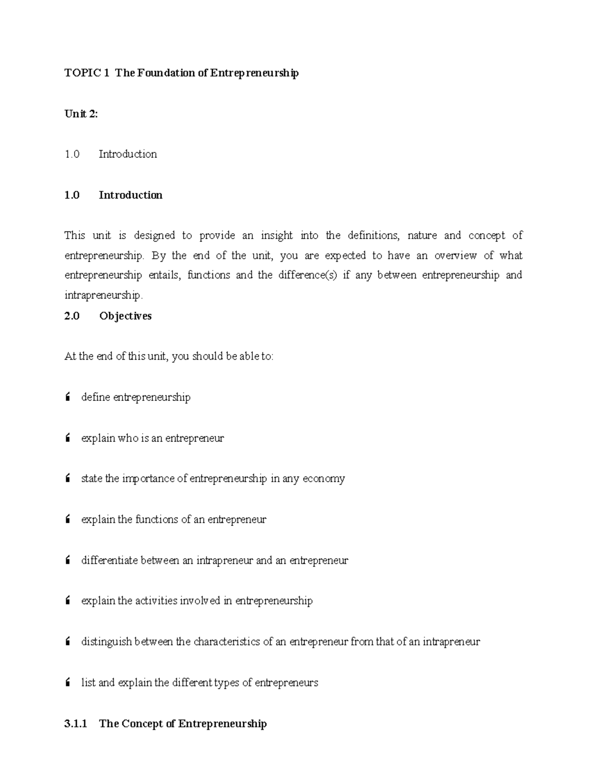 Topic 1 The Foundation of Entrepreneurship - TOPIC 1 The Foundation of ...