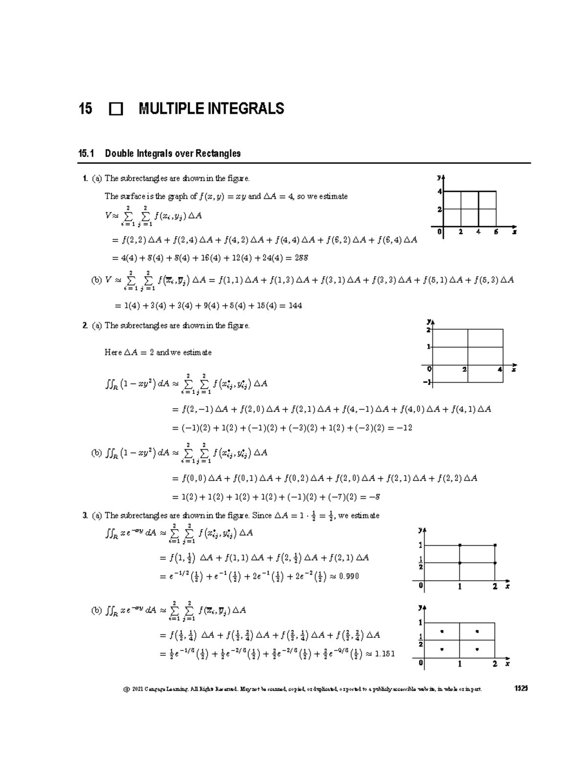 15장 - 스튜어트9판 미적분 Multiple Integrals 요약 및 해설 - Studocu
