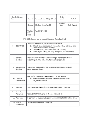 Lesson PLAN IN Science 6 cot - LESSON PLAN IN SCIENCE 6 QUARTER 4 ...