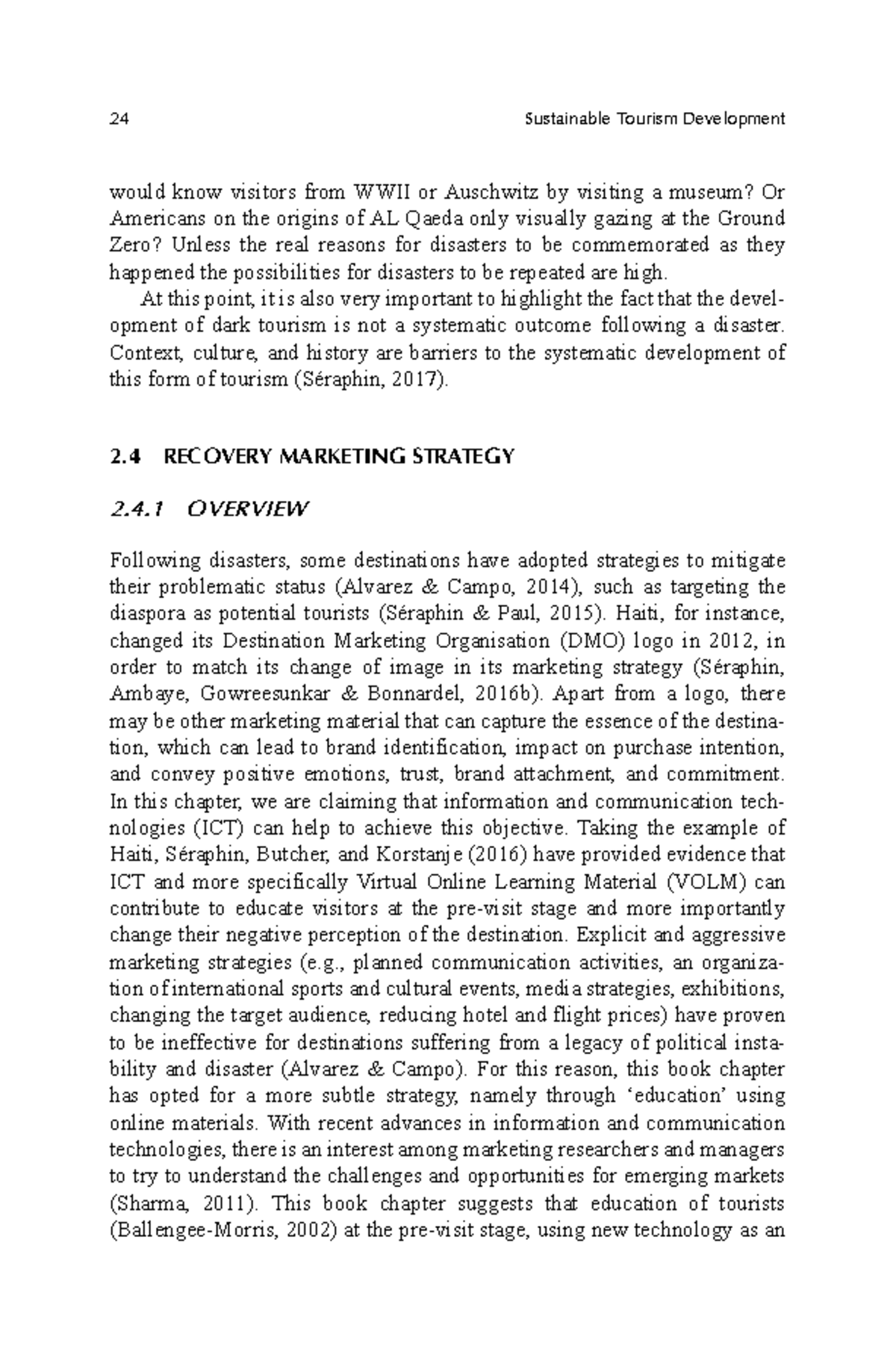 Sustainable Tourism Development-Futuristic Approaches-17 - 24 ...