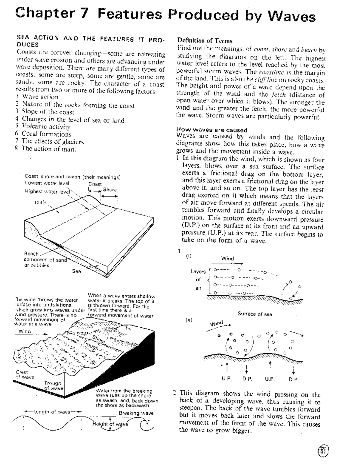 Geography 12: Chapter 7 - Wave Action and Coastal Features - Studocu