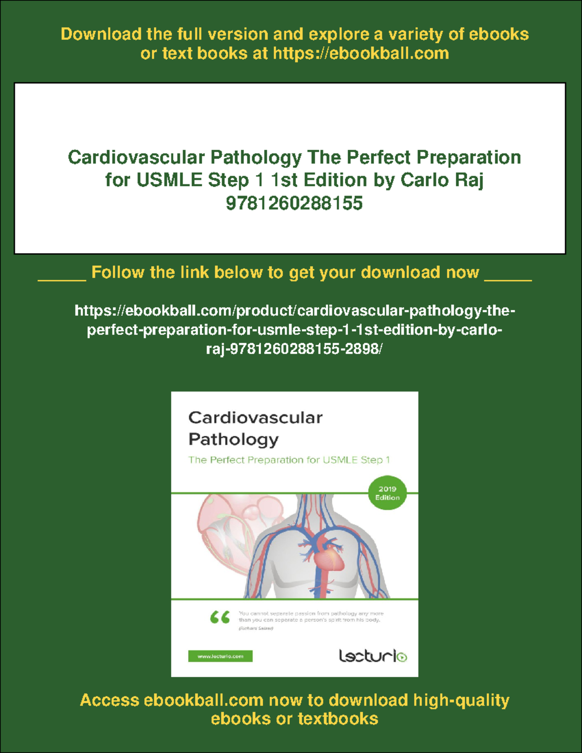 10279 - Cardiovascular pathology the perfect preparation for usmle step ...