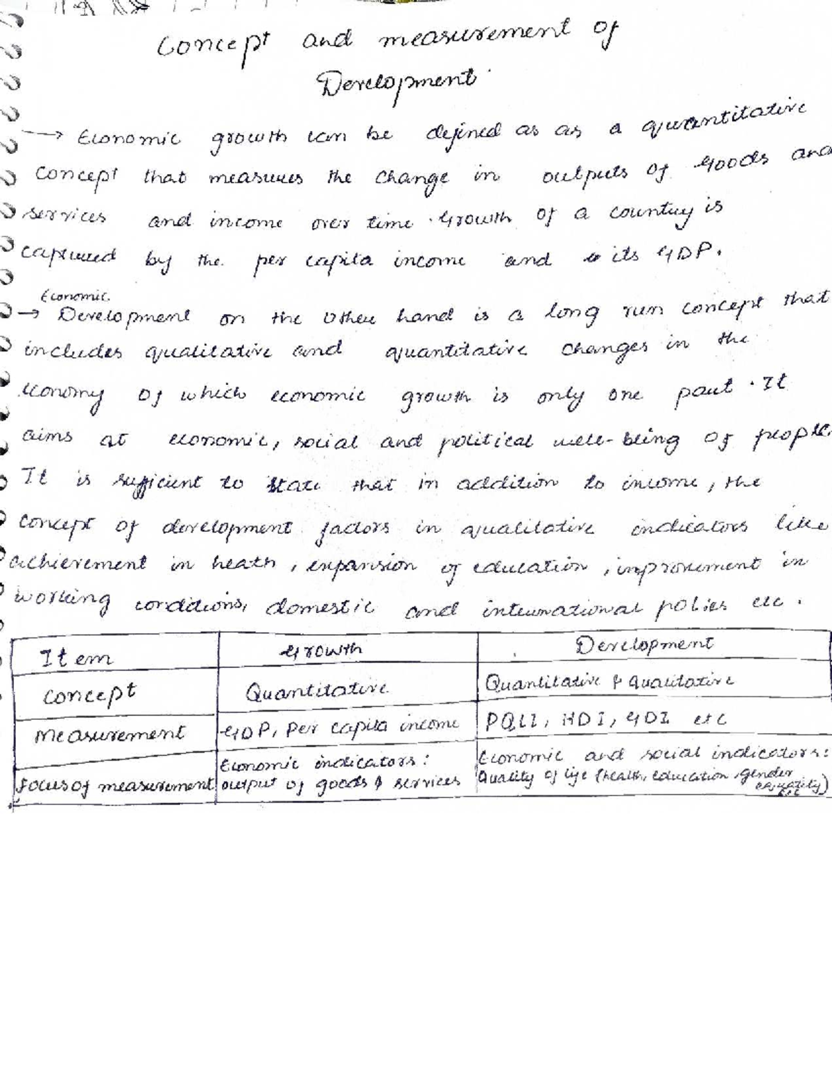 Concepts and Measures of Development: Economic Growth vs. Human ...