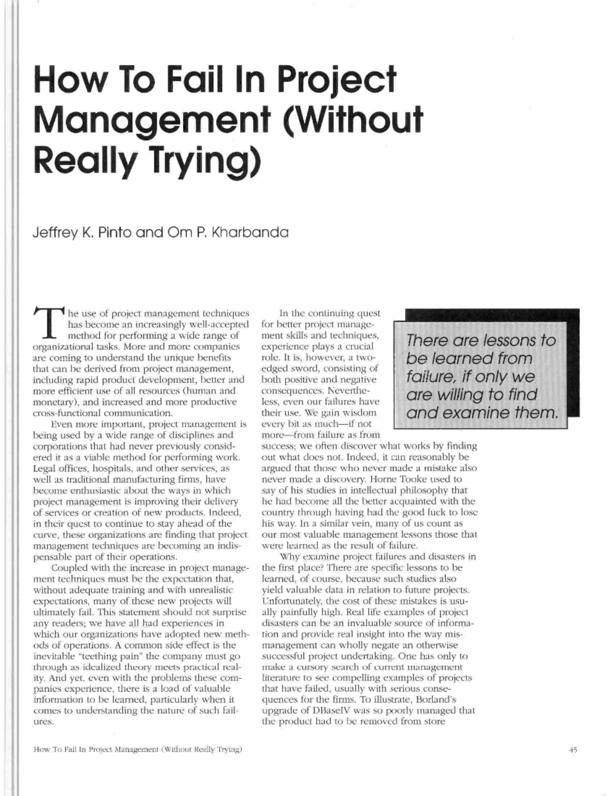 Project Management Failures: A Guide to Avoiding Common Mistakes - How ...