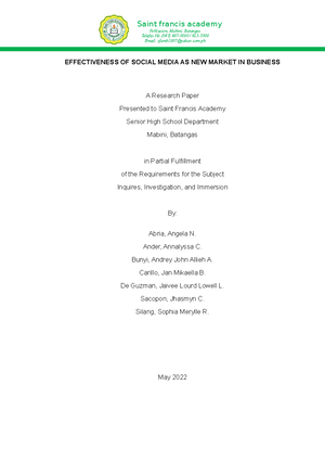 Stat Prob-Q4-Module-3 - 11 STATISTICS and PROBABILITY Quarter 4 Module ...