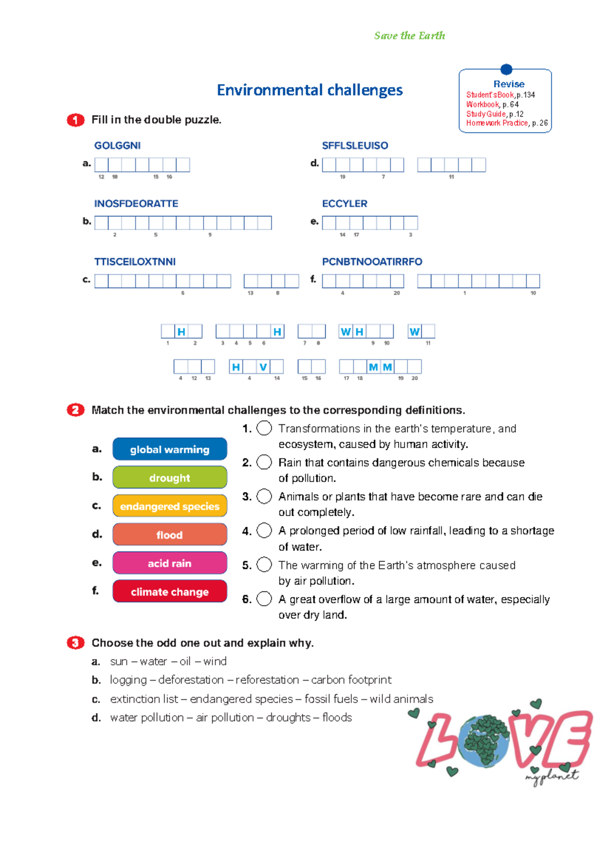 Worksheet 3 - Environmental Challenges Exercises - Studocu