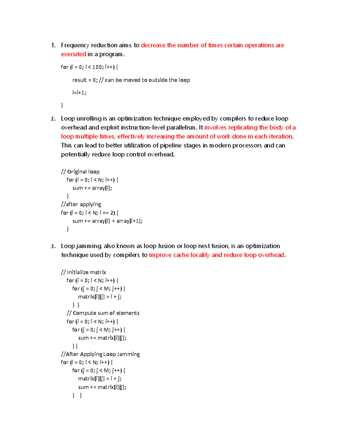 Optimisation Techniques Theory: Key Concepts and Methods - Studocu