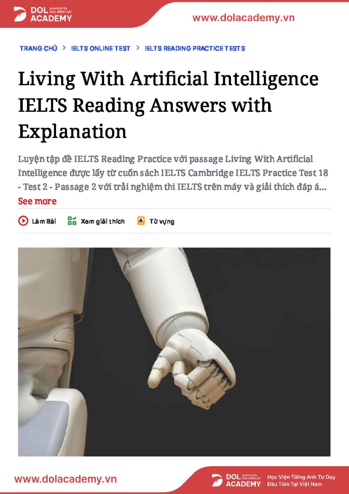 IELTS Reading Practice: Living with Artificial Intelligence (Test 2 ...