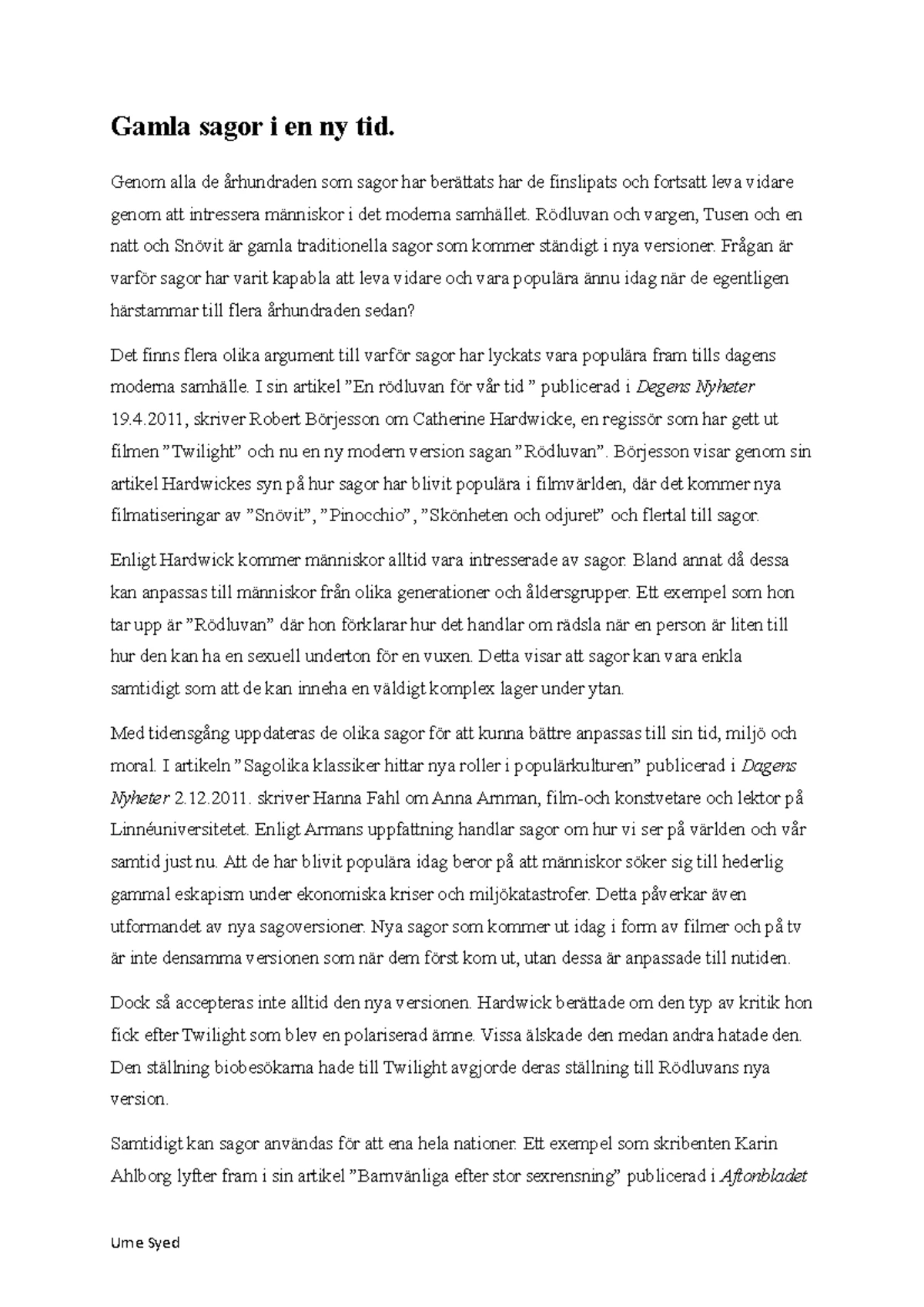 Pm-elevexempel 2 - Exempel på ett PM - PM – elevexempel med tre olika ...