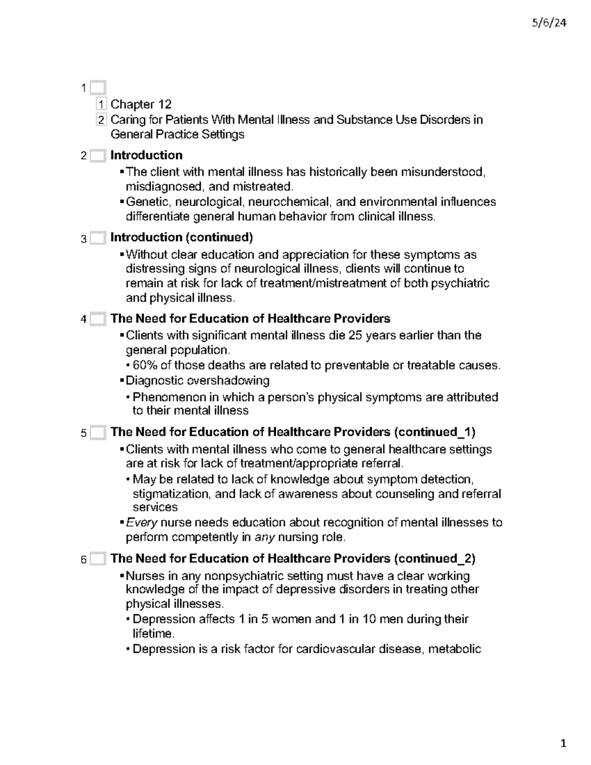 Chapter 12: Managing Substance Use Disorders in Mental Health Care ...