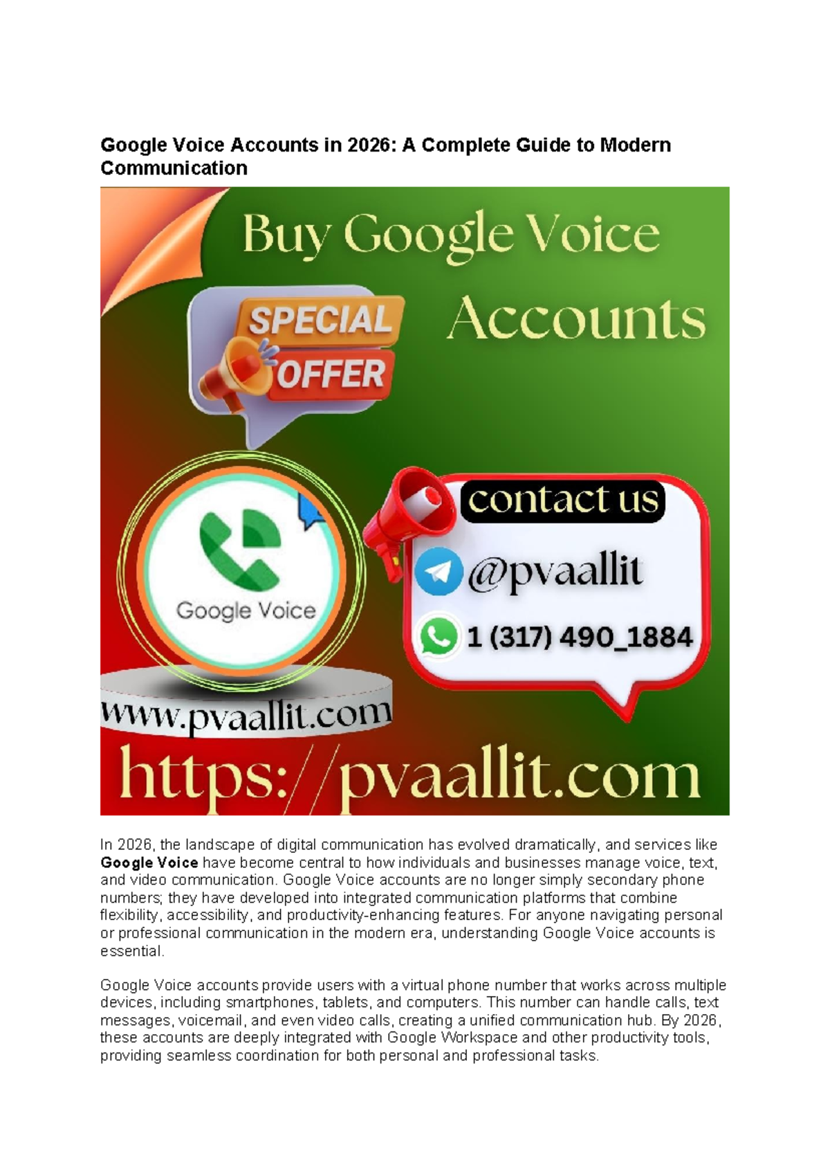 Google Voice Accounts in 2026: The Ultimate Guide to Modern Communication - Studocu