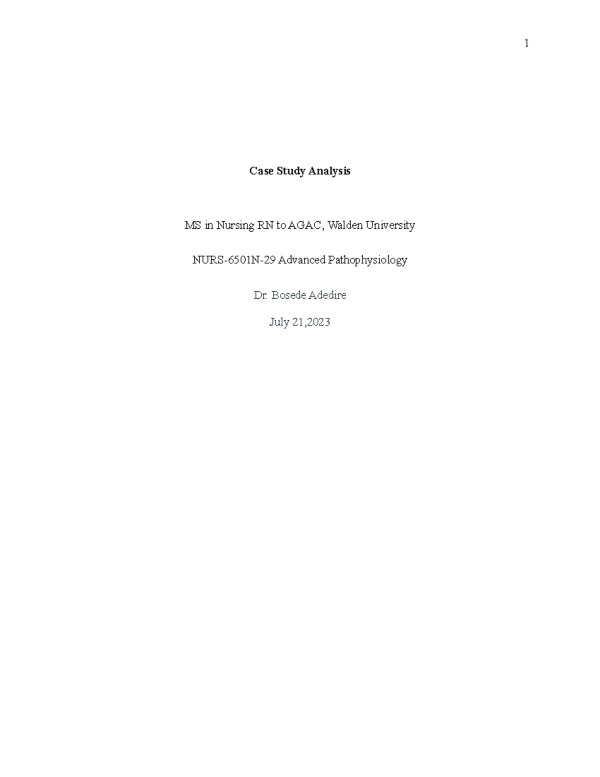 Wk8 - assignment/case study for week 8 - Week 8 Case Study Assignment ...