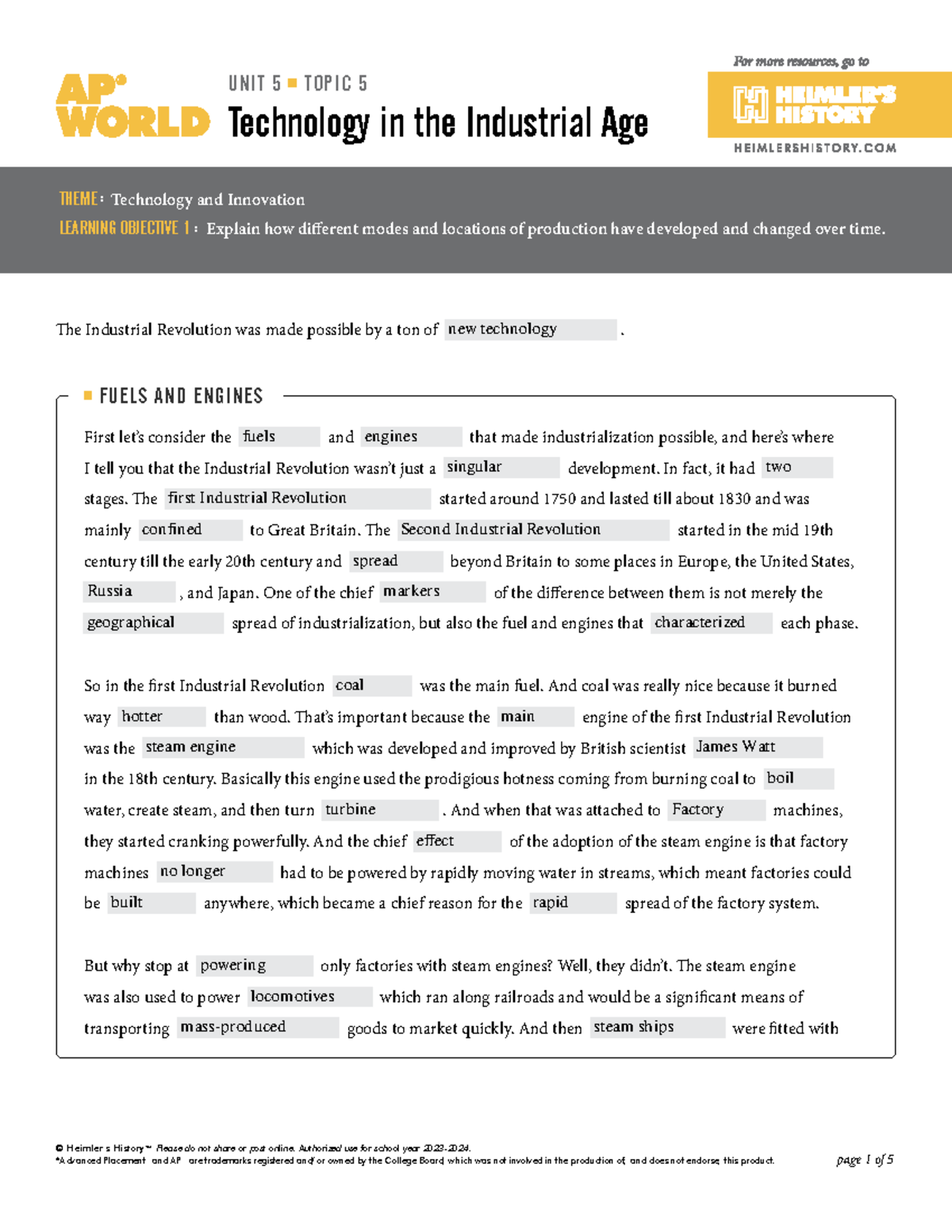 Kami Export - Kaiyum Tarafdar - AP World Unit 5 Topic 5 Note Guide ...
