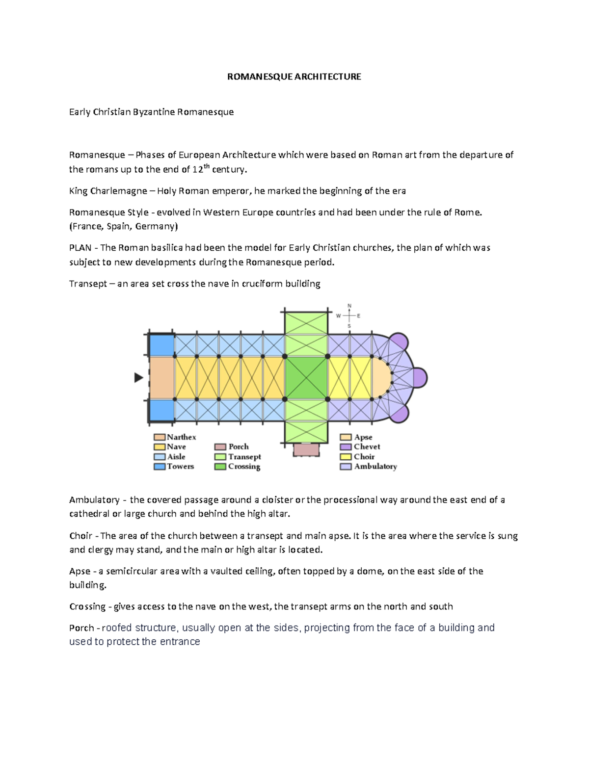 Midterms Reviewer - Romanesque, Gothic, Renaissance - ROMANESQUE ...