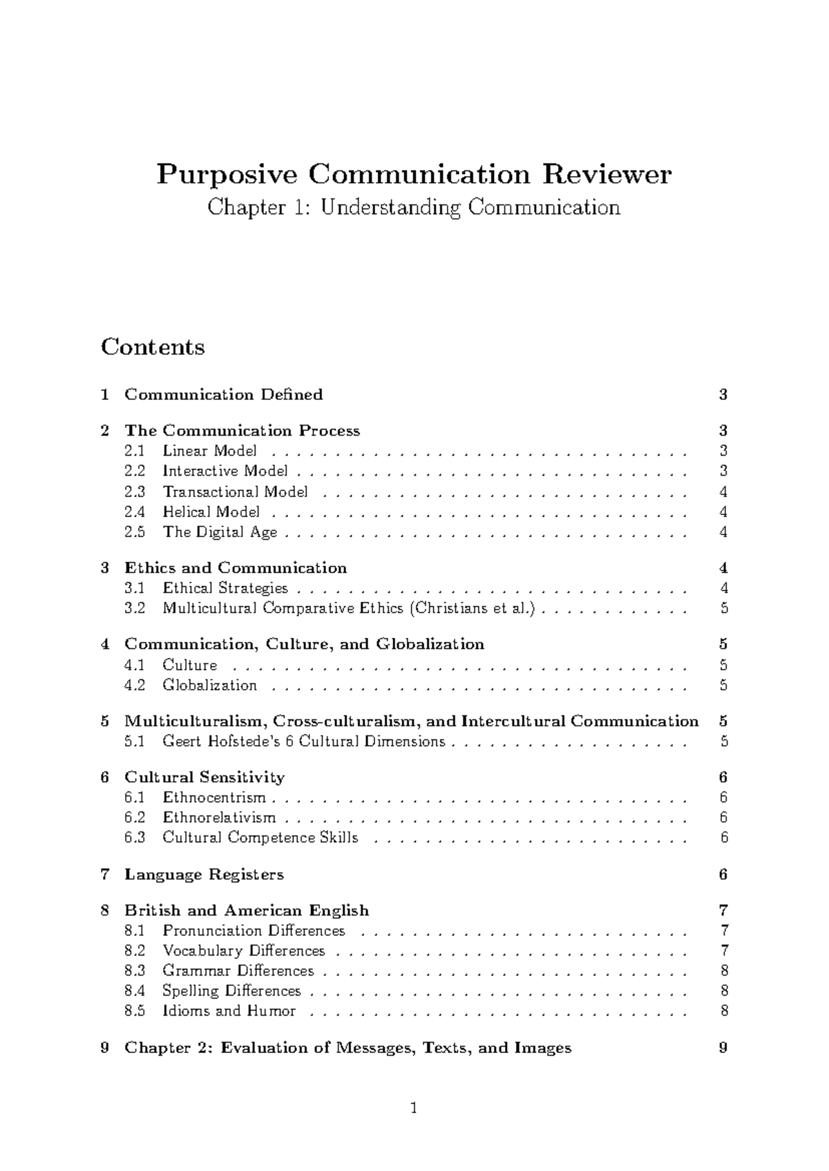 Purcomm Reviewer CH 1: Understanding Communication Concepts - Studocu