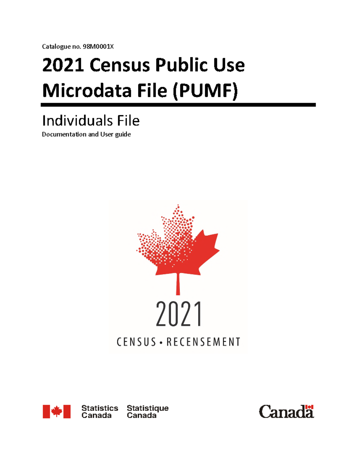 2021 Census PUMF Individuals File User Guide and Documentation - Studocu