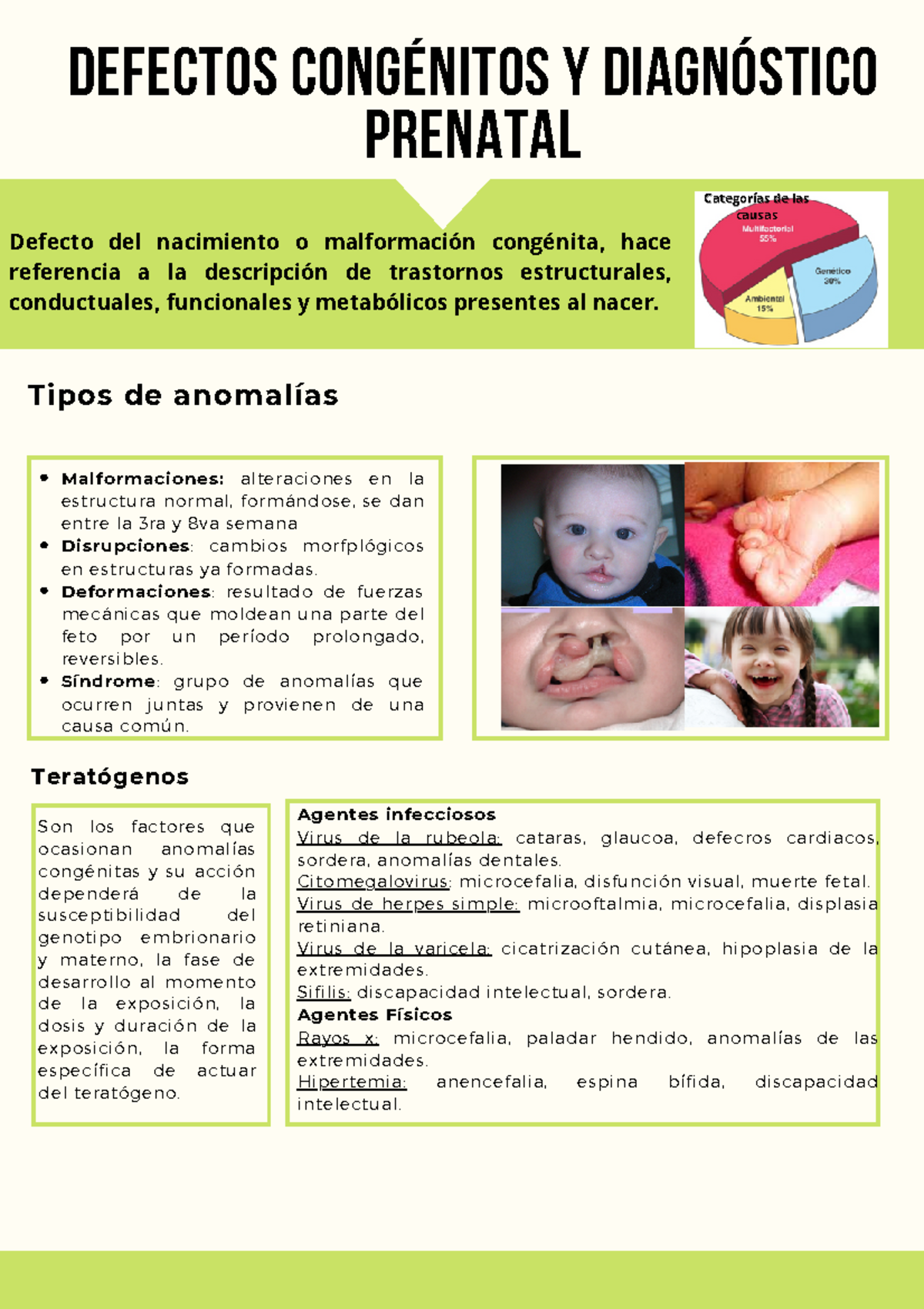 Defectos congénitos y diagnóstico prenatal - DEFECTOS CONGÉNITOS Y ...