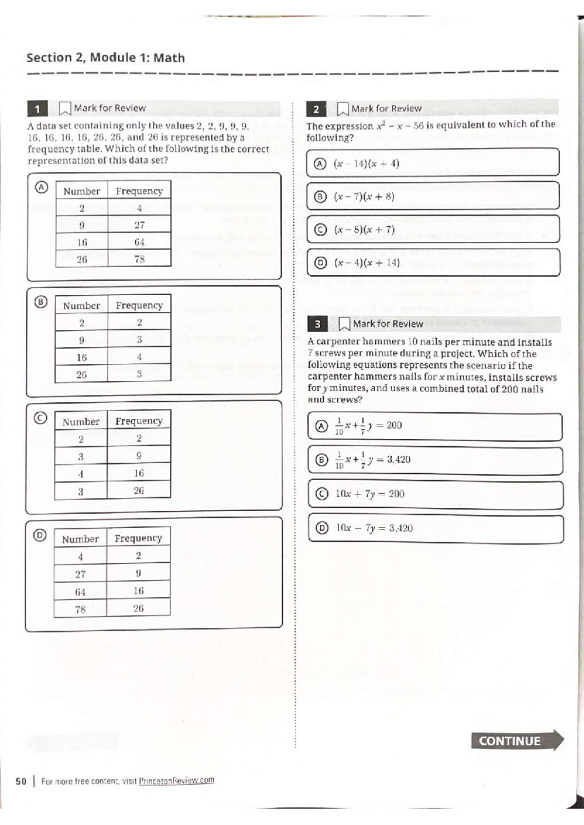 Test 2: Math Practice Questions and Review - Studocu