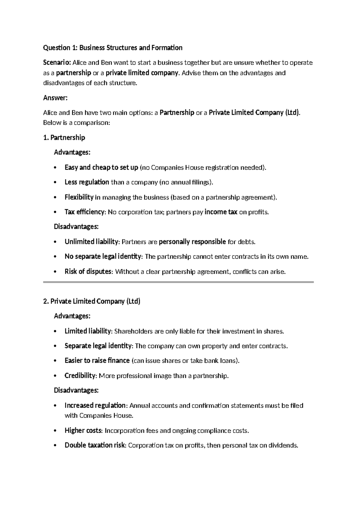 Business Structures & Legal Duties: Key Considerations for ...
