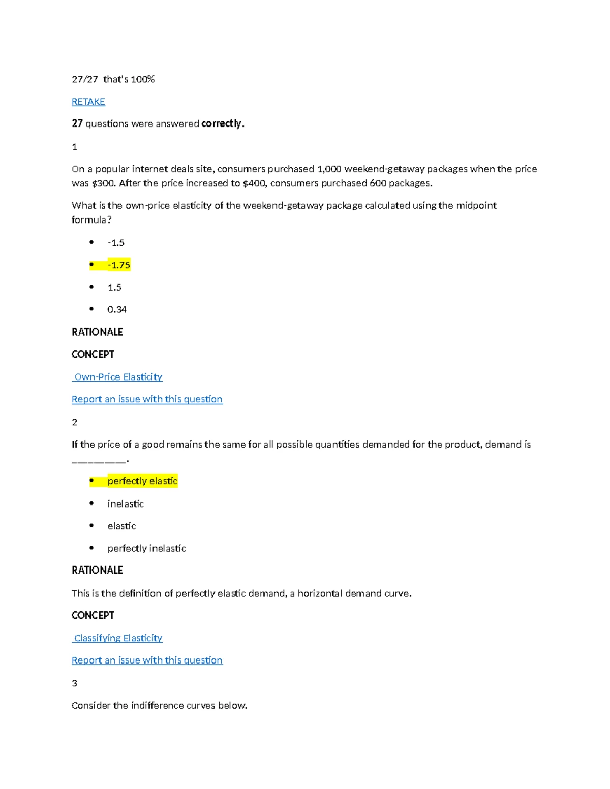 Intro to Business Unit 2 Milestone 2 (Sophia) - 1 CONCEPT → Basics of Marketing 2 23 / 23 that's ...