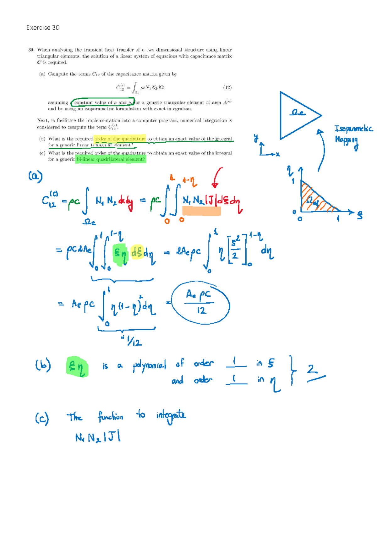 Exercise 30 - Transient Heat Transfer Analysis with Triangular Elements ...