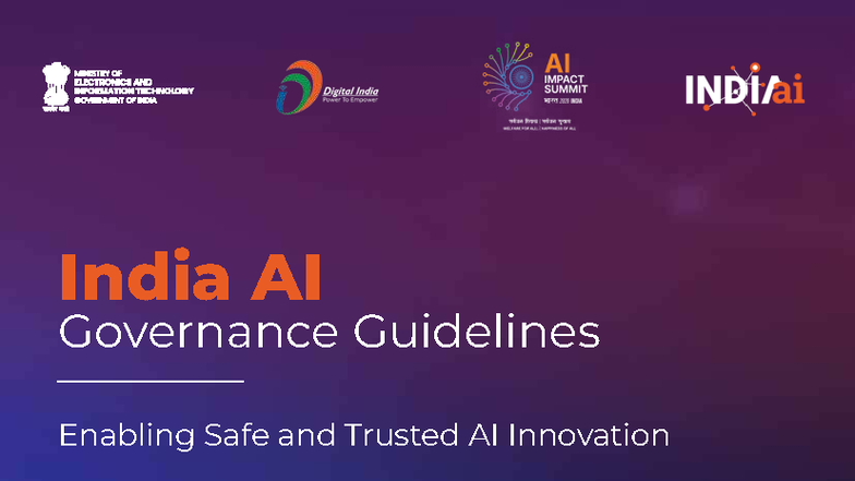 India AI Governance Guidelines: Framework for Safe and Trusted AI - Studocu